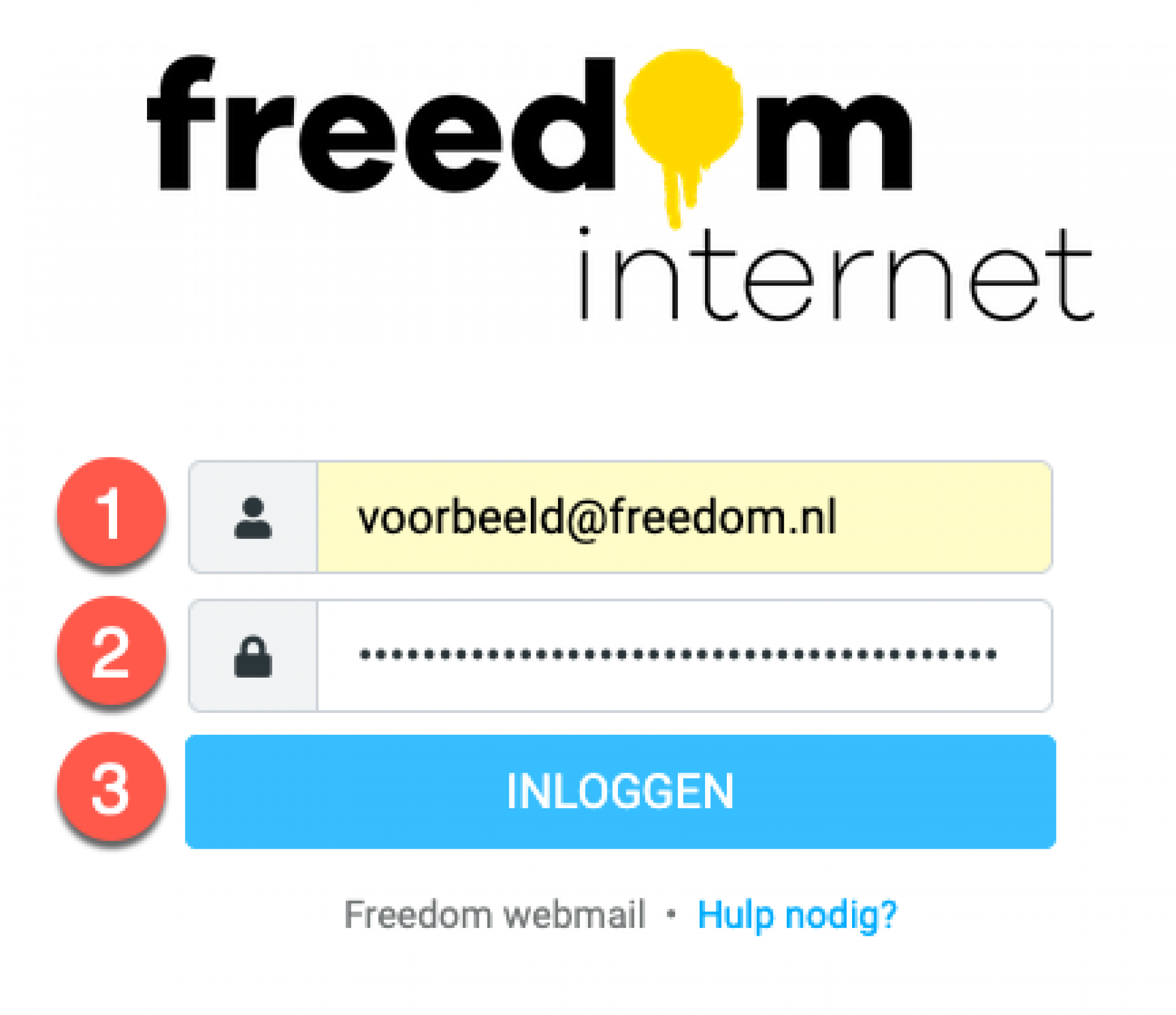 Hoe log ik in op mijn webmail? | Freedom Helpdesk