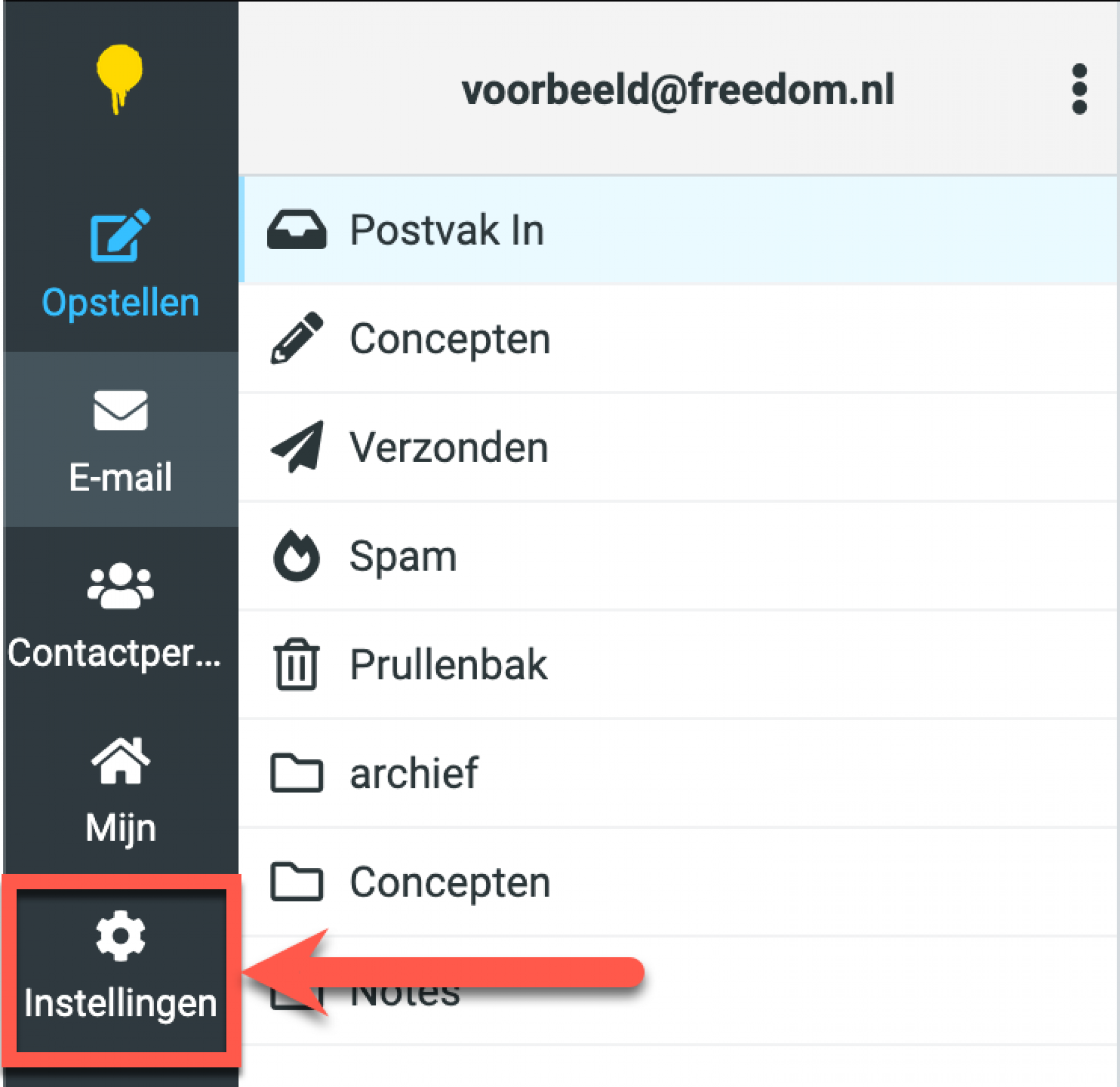 Hoe beheer ik identiteiten in de webmail van Freedom? | Freedom Helpdesk