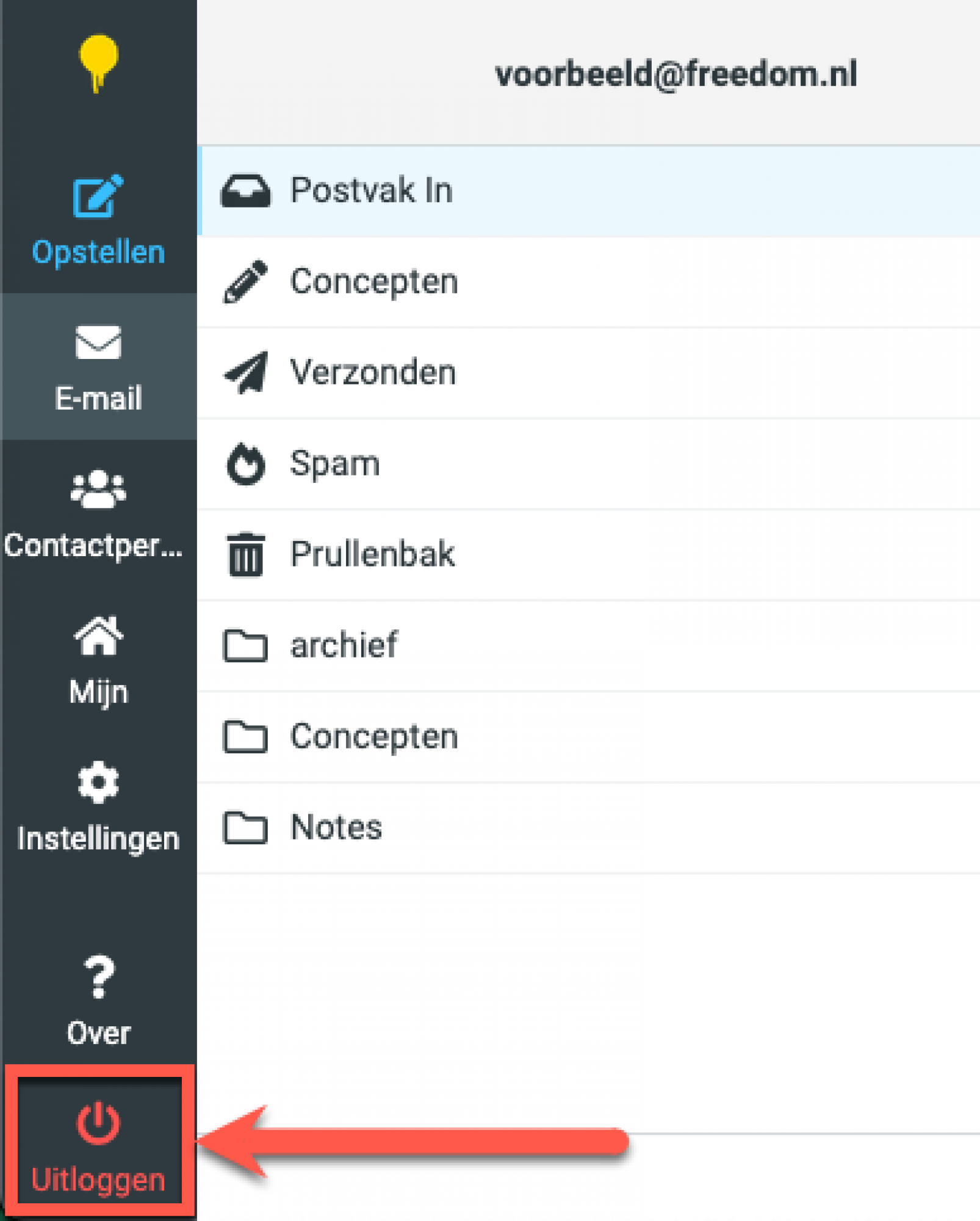 Hoe log ik in op mijn webmail? | Freedom Helpdesk