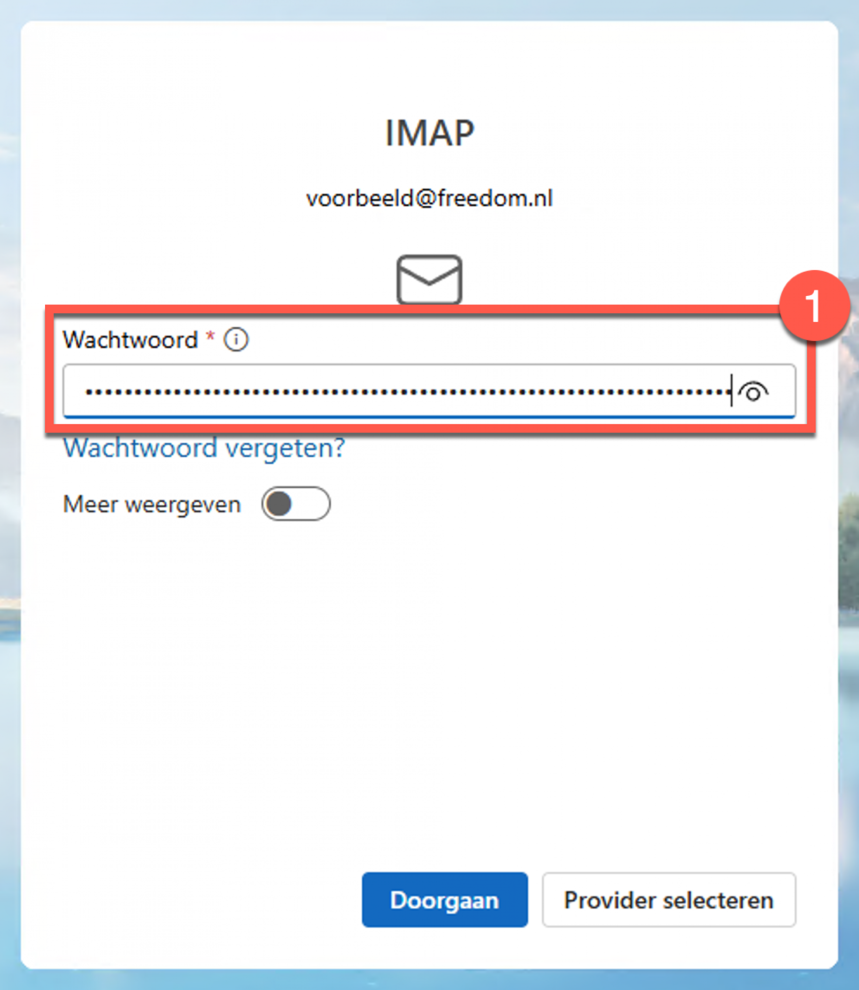 Outlook in Windows instellen | Freedom Helpdesk