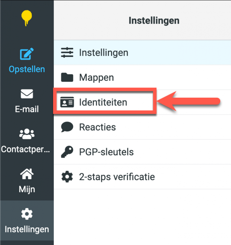 Hoe beheer ik identiteiten in de webmail van Freedom? | Freedom Helpdesk